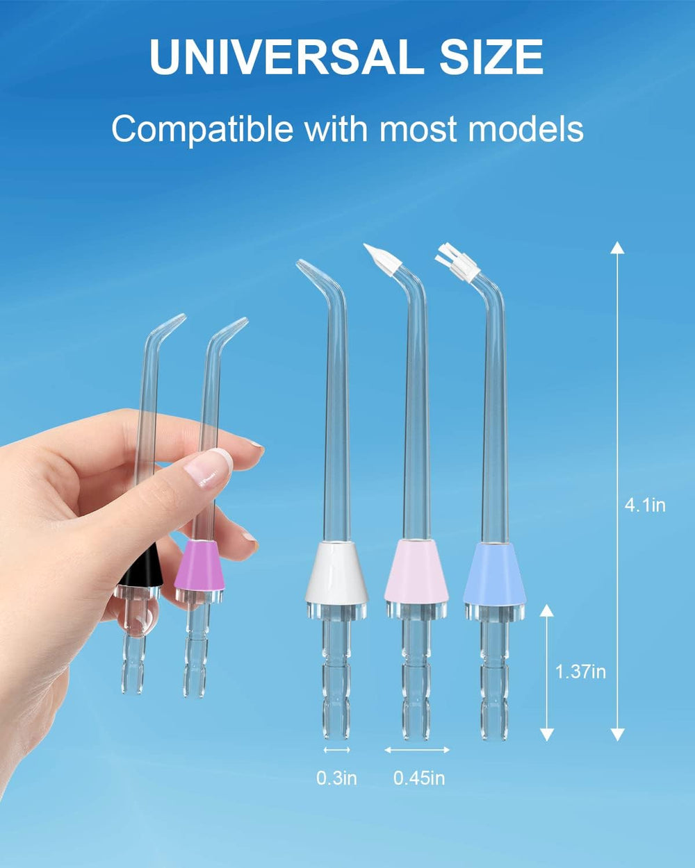 MySmile® 10 PCS Jet Tips Set | Compatible with OLED Flossers