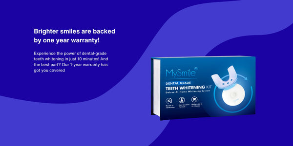MySmile Teeth Whitening Kit with LED Light - Brighter Smile in 2 Weeks